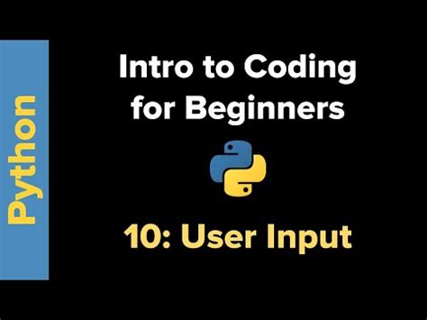 Basic Python For Beginners User Input YouTube