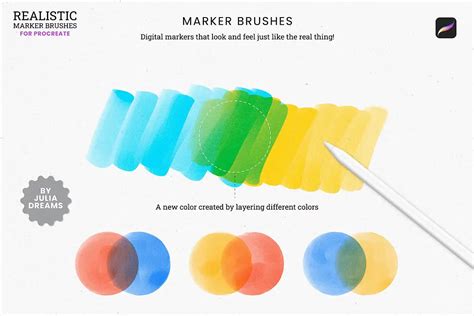 Realistic Marker Procreate Brushes Free Download