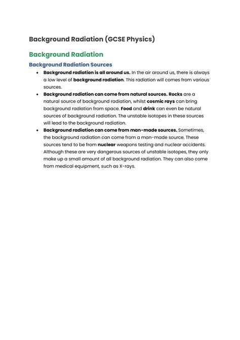 solution pearson igcse physics notes 7 radioactivity and particles