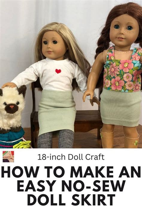 How To Make An Easy No Sew Skirt For An 18 Doll Out Of An Old Long Sleeved T Shirt This Is A