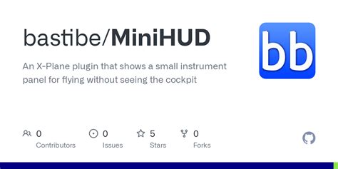 Github Bastibeminihud An X Plane Plugin That Shows A Small Instrument Panel For Flying