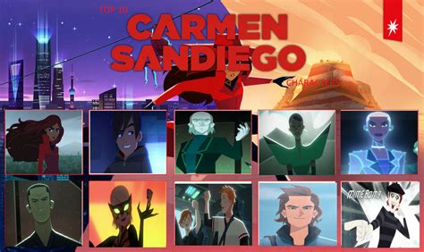 My Top 10 Carmen Sandiego Characters By Drago Pantherforever On Deviantart