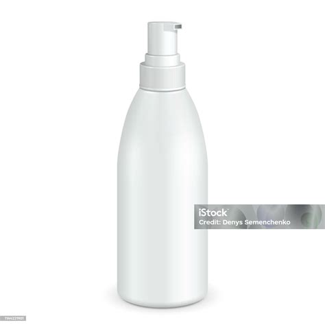 화장품 향수 탈취 제 청정 제 또는 의학 살 균 약물 플라스틱 병 화이트 스프레이 흰색 배경에 고립 된 그림 디자인을 위한 준비 제품 포장 벡터 Eps10 3차원 형태에
