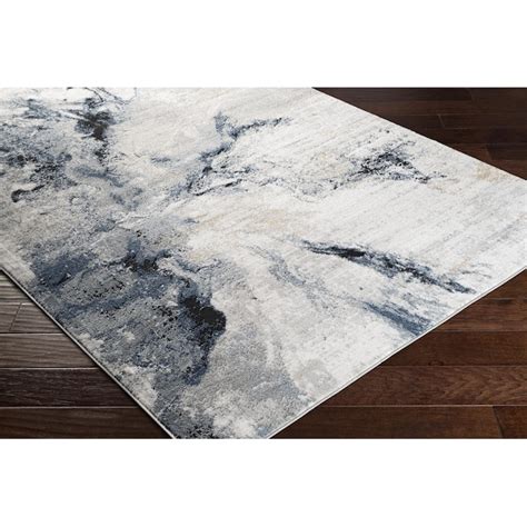 Livabliss 6 X 9 Ft Blue Indoor Mid Century Modern Area Rug Jlo2320