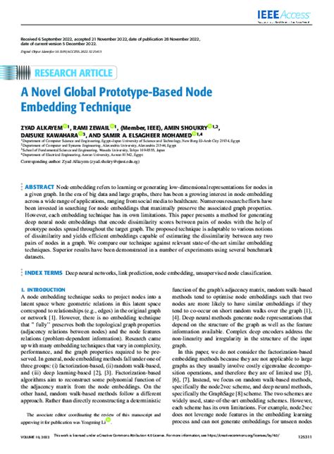 Pdf A Novel Global Prototype Based Node Embedding Technique