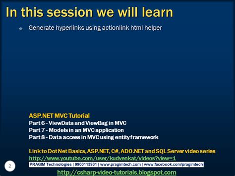 Sql Server Net And C Video Tutorial Part 9 Generate Hyperlinks