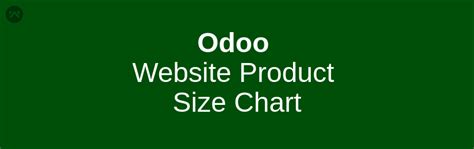 Odoo Website Product Size Chart