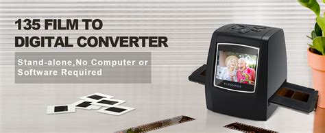 Mini Digital Film And Slide Scanner Converts 35mm Negatives And Slides To Jpeg Photo