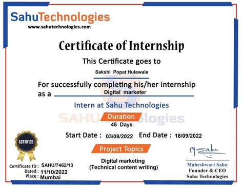 Sakshi Hulawale On Linkedin Digitalamarketing Tech Internship