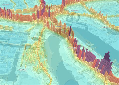 3d Map Of Nitrogen Dioxide Pollution Mapping London