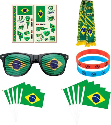 2022 Qatar World Cup Brazil Cheerleading Kit 10 Hand