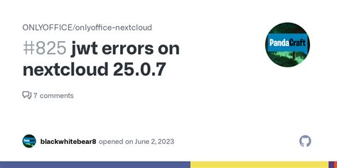 Jwt Errors On Nextcloud 25 0 7 · Issue 825 · Onlyoffice Onlyoffice