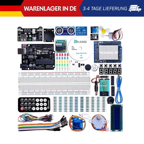 ELEGOO UNO R Starter Kit Compatible With Arduino IDE Project Starter Set With T EUR