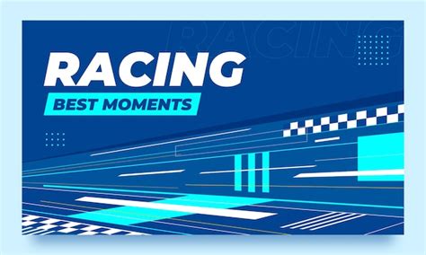 Premium Vector Gradient Racing Template Design