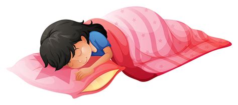 Girl Sleeping On The Bed Clipart At Ella Gatliff Blog