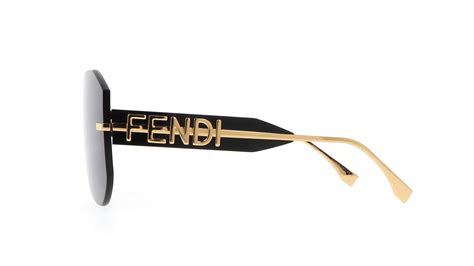 Sunglasses Fendi Fendigraphy Fe40067u 30a Black Gold In Stock