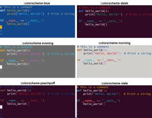 Vim Color Schemes How To Configure