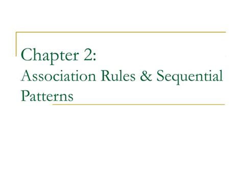 Cs583 Association Sequential Patterns Ppt