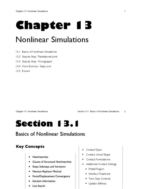 Chapter 13 Nonlinear Simulations 1 Pdf Nonlinear System Simulation