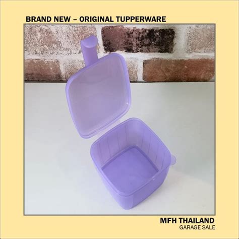 Tupperware Square Container With Attached Lid Furniture And Home Living Kitchenware And Tableware