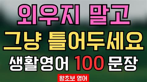 영어회화 100문장 1시간 반복듣기｜듣기만 해도 입이 트이는 루틴｜초보 영어 ㅣ 생활영어 ㅣ 기초영어 Youtube