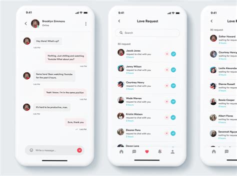 Message App Ui UX Design By Waleed Tahir On Dribbble