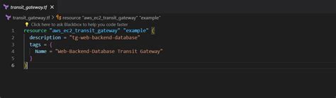 setting up aws vpc transit gateway using terraform