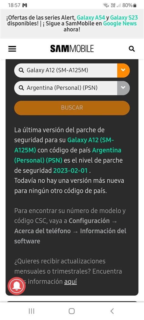 Actualización One Ui Core 5 Android 13 Samsung Members