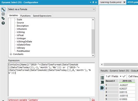 Solved Dynamic Select Month Currentandpast Alteryx Community