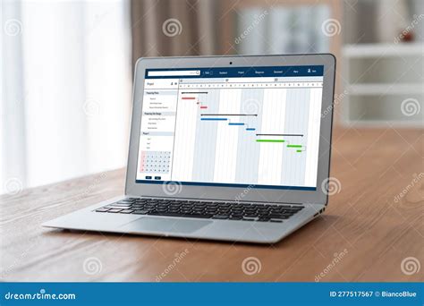 Project Planning Software For Modish Business Project Management Stock Image Image Of