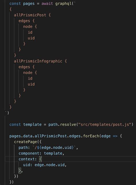 Createpages With 2 Queries But Same Template In Gatsby · Issue 9942