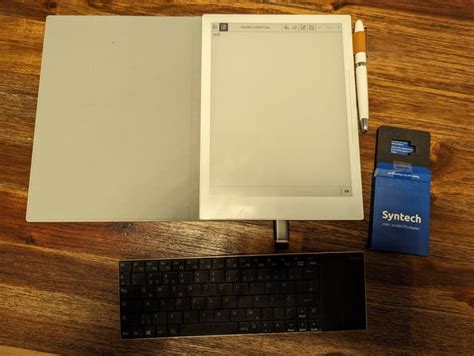 wireless keyboard via usb c to usb otg adapter r supernote
