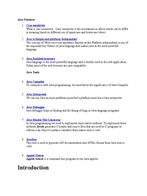 Introduction To Java Arrays Pdf Java Virtual Machine Java