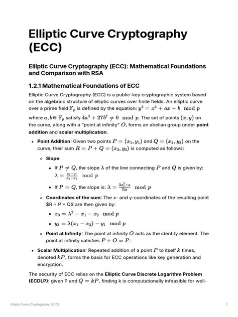 2 elliptic curve cryptography ecc pdf key cryptography