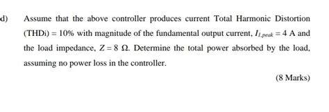 Solved Figure Shows A Single Phase AC AC Controller With Chegg