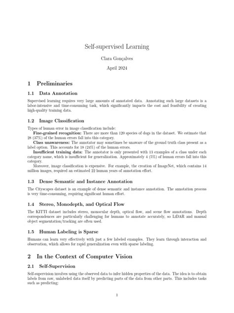 Self Supervised Learning Pdf Artificial Intelligence Intelligence Ai And Semantics