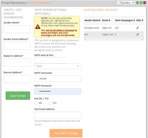 How To Set Up Smtp Senders Forth