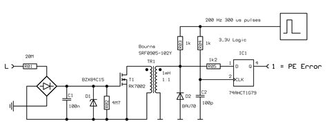 Ground Detector Circuit E Scheme Of The High Resistance Grounding