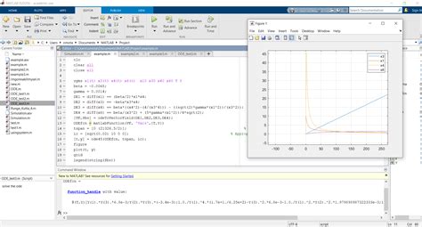 Numerically Solving A Set Of Odes Rmatlab