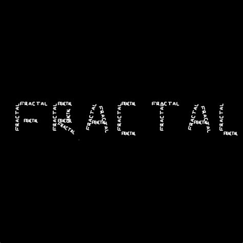 Fractal Fractal Text IFS R Fractals