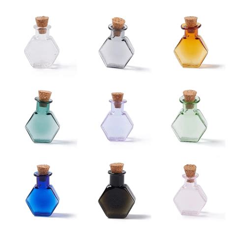 육각형 미니 유리 코르크 병 30 개 웨딩 파티용 코르크 마개와 빈 소원 병 Diy 병 홈 인테리어 Aliexpress