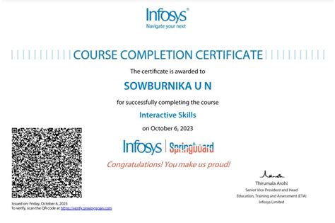 Sowburnika Nallamuthu On Linkedin Infosys Interactiveskills