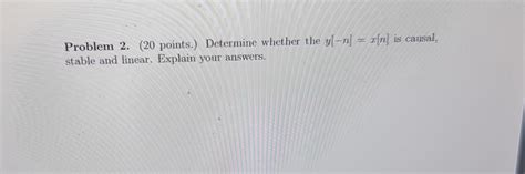 Solved Problem 2 20 Points Determine Whether The