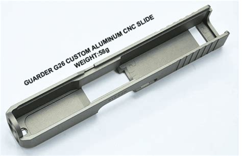 Sale Guarder Aluminum Cnc Slide For Marui G26 Gen3 Standard Fde Glk94fde