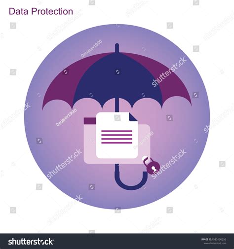 Data Protection File Security Access Rights Stock Vector Royalty Free 1585100356