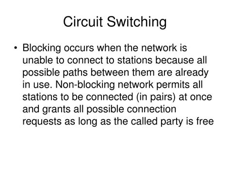 PPT Circuit Switching PowerPoint Presentation Free Download ID