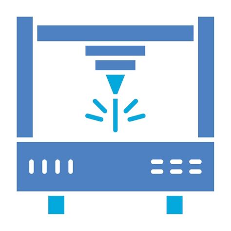 Premium Vector Laser Cutting Machine Icon