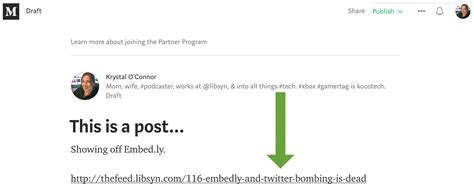Embedding The Episode Player On Medium Using Embedly Libsyn