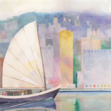 Hong Kong From Victoria Harbor By William Howard Knowles Society Of Western Artists Bohemian