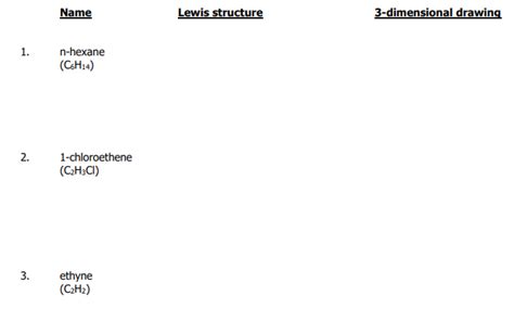 N Hexane Lewis Structure